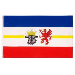 PHENO FLAGS Flagge Mecklenburg Vorpommern Flagge 90 x 150 cm Mecklenburgische Fahne (Hissflagge für Fahnenmast)