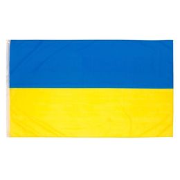 PHENO FLAGS Flagge Ukraine Flagge 90 x 150 cm Ukrainische Fahne Nationalflagge (Hissflagge für Fahnenmast)