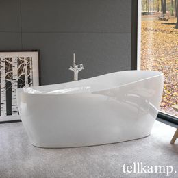 Tellkamp Sao Freistehende Oval-Badewanne, 0100-078-SB-A/CR,