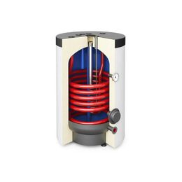Warmwasserspeicher 120L a f. Gastherme Wärmetauscher Warmwasserbereiter Boiler Speicher stehend