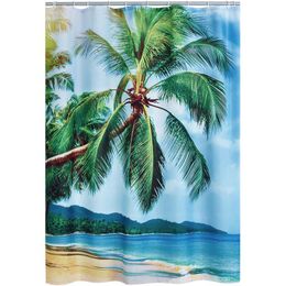 Ridder Duschvorhang Textil Palm Beach multicolor 180x200 cm - multicolor
