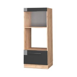 Mikrowellenschrank Fame-Line, Anthrazit Hochglanz, 60 cm offen VICCO