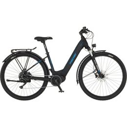 FISCHER BIKE FISCHER Fahrrad E-Bike TERRA 4.5i 522, 10 Gang Shimano Deore Schaltwerk, Kettenschaltung, Mittelmotor, 522 Wh Akku, (mit Schloss), schwarz