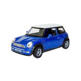 Welly Modellauto Mini Cooper 10cm Modellauto Metall Modell Auto Spielzeugauto 08 (Blau)