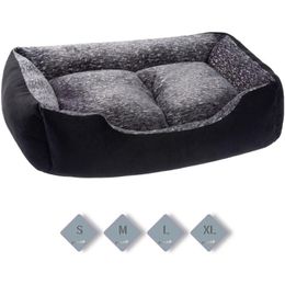 Hundebett xl 90x65x22cm schwarz - Petstuff