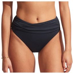 Seafolly - Women's Collective High Waist Wrap Front Pant - Bikini-Bottom Gr 6 blau