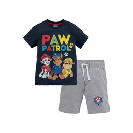 PAW PATROL T-Shirt & Bermudas (Set, 2-tlg), blau