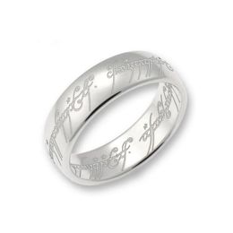 Der Herr Der Ringe Silberring Der Eine Ring - Silber, 10004046, Made in Germany, silberfarben