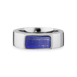 Baldessarini Silberring Schmuck Geschenk, Herrenring Silber 925, mit Lapislazuli, blau|schwarz|silberfarben