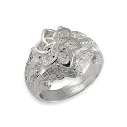 Der Herr Der Ringe Fingerring Nenya - Galadriels Ring, 10004047, Made in Germany - mit Zirkonia (synth), silberfarben|weiß
