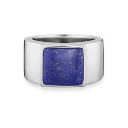 Baldessarini Silberring Schmuck Geschenk, Herrenring Silber 925, mit Lapislazuli, blau|schwarz|silberfarben