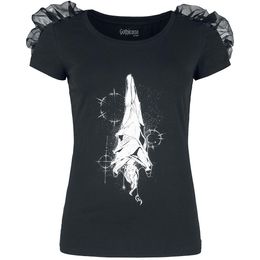 Gothicana by EMP T-Shirt mit Raffung und mystischem Print T-Shirt schwarz in L