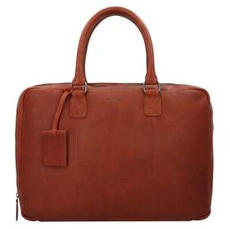 Burkely Antique Avery Aktentasche Leder 42 cm Laptopfach cognac