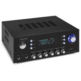Fenton AV120FM Stereo-HiFi-Verstärker 120W RMS (2x60W an 8 Ohm) BT USB AUX Sky-103.207