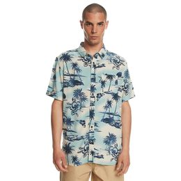 Quiksilver Kurzarmhemd &raquo;Airflow Viscose&laquo; Beach Glass Airflow S - US-Gr&ouml;&szlig;en US-Gr&ouml;&szlig;en S Material: Ecovero-Viskose-Stoff