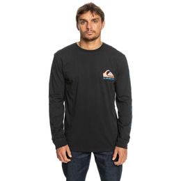Quiksilver Langarmshirt »Omni Logo« schwarz XS XS Stoff: Baumwoll-Jersey-Stoff [160 g/m2]
