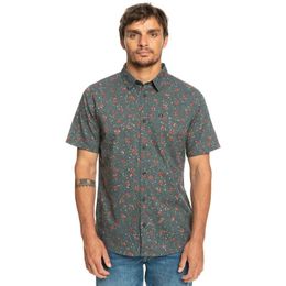 Quiksilver Kurzarmhemd &raquo;Mellow Fuzz&laquo; Dark Slate Mellow Fuzz L - US-Gr&ouml;&szlig;en US-Gr&ouml;&szlig;en L Stoff: BaumwollStoff