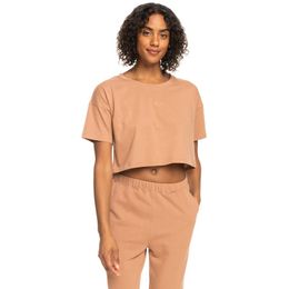 Roxy Trainingsshirt &raquo;Essential&laquo; Mocha Mousse XXL XXL Stoff: Umweltfreundlicher BaumwollStoff