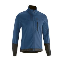 Gonso Fahrradjacke »Valaff« Herren Softshell-Jacke, Windjacke atmungsaktiv und wasserabweisend dunkelblau M M Enganliegende Passform