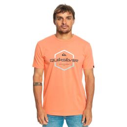 Quiksilver T-Shirt &raquo;Pass The Pride&laquo; Fresh Salmon L L Stoff: Baumwoll-Jersey-Stoff [160 g/m2]