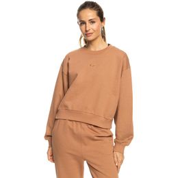 Roxy Sweatshirt &raquo;Essential Energy&laquo; Mocha Mousse XS XS Stoff: Umweltfreundlicher BaumwollStoff