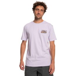 Quiksilver T-Shirt »Retro Fade« Pastel Lilac L L Stoff: Baumwoll-Jersey-Stoff [160 g/m2]
