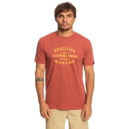 Quiksilver T-Shirt »QS Surf Lockup« Marsala XS XS Stoff: Baumwoll-Jersey-Stoff [160 g/m2]