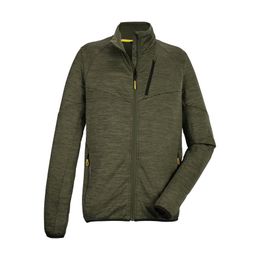 Killtec Strickjacke »KOS 80 MN FLX JCKT« olivgrün M M Herren Powerstretchjacke mit Stehkragen