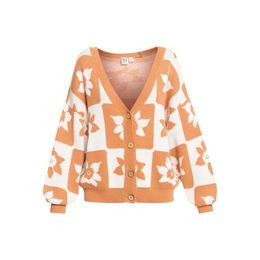 Roxy Cardigan &raquo;Million Glory&laquo; Snow White One Love Check XS XS Stoff: Mittelschwerer BaumwollStoff