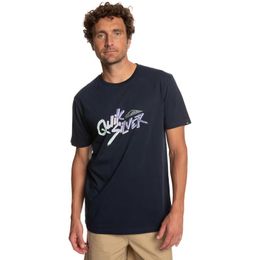 Quiksilver T-Shirt »Signature Move« Navy Blazer L L Stoff: Baumwoll-Jersey-Stoff [160 g/m2]