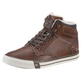 Mustang Shoes Sneaker mit zweckmäßigem Innenreißverschluss kastanie-used 40 40 High Top Sneaker mit Logoprägung