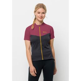 Jack Wolfskin Funktionsshirt »MOROBBIA FZ T W« sangria-red S (36) S (36) Fahrradtrikot