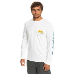 Quiksilver Langarmshirt »Omni Logo« White M M Stoff: Baumwoll-Jersey-Stoff [160 g/m2]