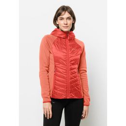 Jack Wolfskin Hybridjacke »ROUTEBURN PRO HYBRID W« mit Kapuze orange XL (46) XL (46) Hybrid-Steppjacke