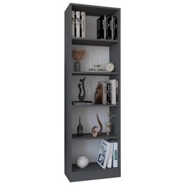 Vcm Holz Aufbewahrung Stand Regal Bücherregal Deko Bücher Standregal Dilos XL 5-fach