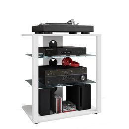 Vcm Hifi Möbel Rack Schrank Phono Regal Glas Phono Mediaregal Folas