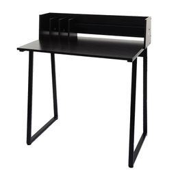 Konsolentisch MCW-K69, Telefontisch, 82x51cm 3D-Struktur, Metall MDF ~ schwarz