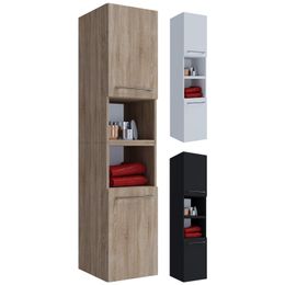 Vcm Holz Badmöbel Stand Badregal Badezimmer Badschrank Hochschrank Badinos