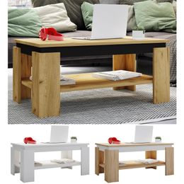 Vcm Holz Beistelltisch Couchtisch Sofatisch Wohnzimmertisch Rolas