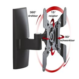 Vcm Universal TV VESA Wandhalterung Halter Fernsehhalter flach neigbar schwenkar TS1