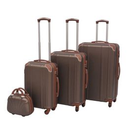 DOTMALL Kofferset HartschalenTrolley-Set Beauty-Case Set 4-tlg.