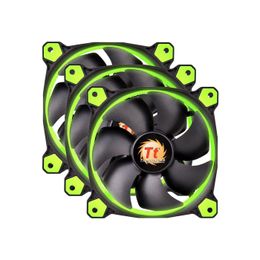 Thermaltake Gehäuselüfter Riing 12 LED Green 3-Fan Pack