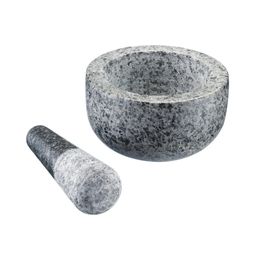 Westmark Mörser, (Set, 2-tlg), Natur-Granit, grau