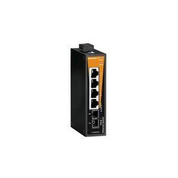Weidmüller Weidmüller Ethernet-Switch, RJ45-Anschlüsse 4, Glasfaseranschlüsse 1SC, 100Mbps, Unmanaged - 1240870000