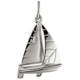 Jobo Kettenanhänger Anhänger Segelschiff, 925 Silber, silberfarben