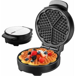 Steinborg - Waffeleisen für klassische Herzwaffeln 1000 Watt Backampel