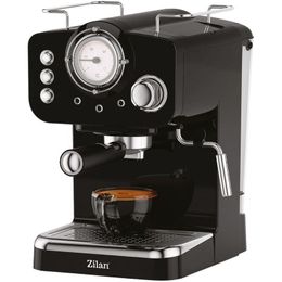 Espressomaschine 15 Bar 1100 Watt Edelstahl Design Dampfausstoßregler Für 1 oder 2 Tassen geeignet - Zilan