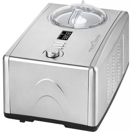 2in1 - Eiscremeautomat und Joghurtmaker pc-icm 1091 n, Eismaschine ,edelstahl - ProfiCook