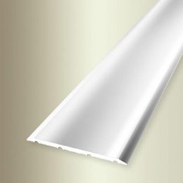 Proviston - bergangsprofil Breite: 40 mm Höhe: 0 - 99 mm Länge: 2700 mm Aluminium Poliert Glatt Selbstklebend - Alu Poliert
