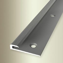 Einfassprofil Breite: 30 mm Höhe: 3 mm Länge: 2500 mm Aluminium eloxiert Abschlussprofil Glatt Edelstahl Versenkt Gebohrt - Edelstahl - Proviston